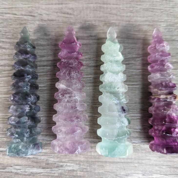 Fluorite 9 Level Pagoda Tower – Sunbeam General Store