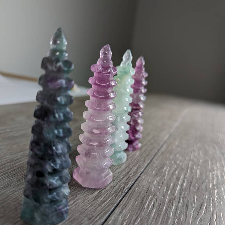 Fluorite 9 Level Pagoda Tower – Sunbeam General Store