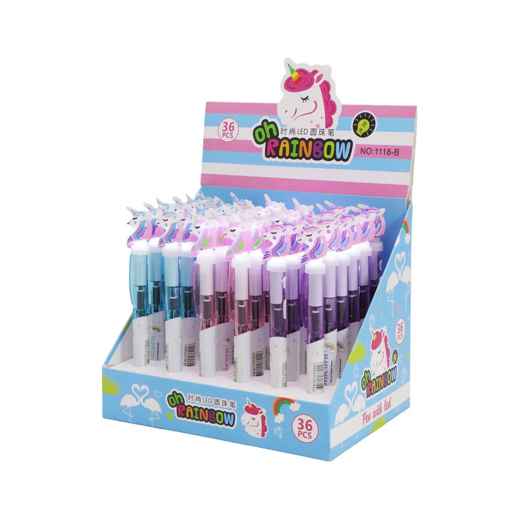 Unicorn Pony Led Light-Up Ballpoint Pen – Sunbeam General Store