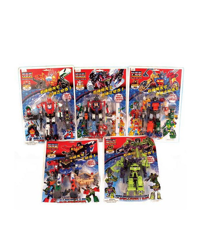 Assorted 6 in 1 Transformer Set – Sunbeam General Store