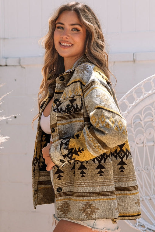 Brown Western Aztec Print Jacket – Sunbeam General Store