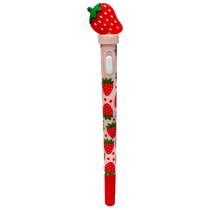 Strawberry Spinning Led Light-Up Pen – Sunbeam General Store