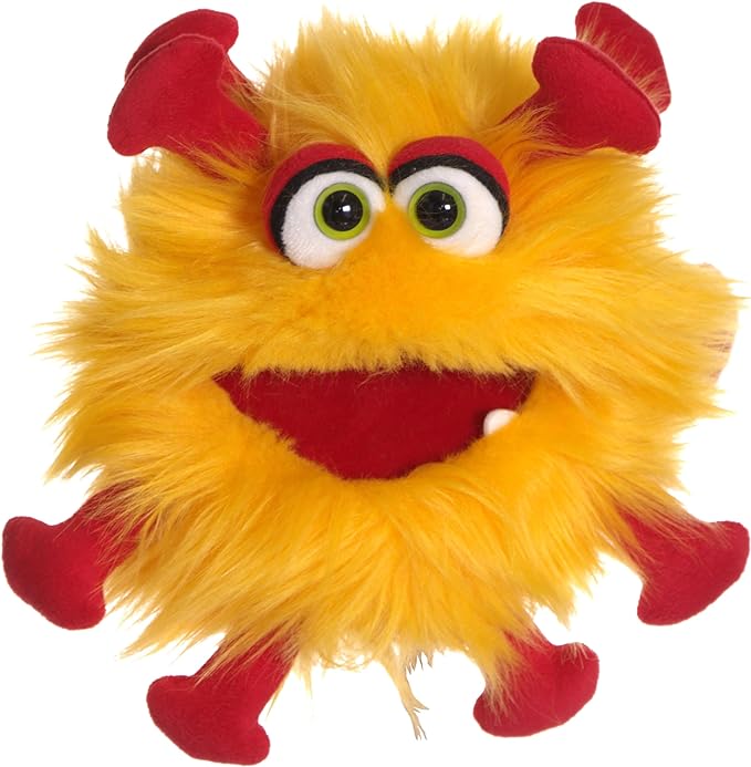 Living Puppet - Zap The 9-Inch Yellow Friendly Monster – Sunbeam ...