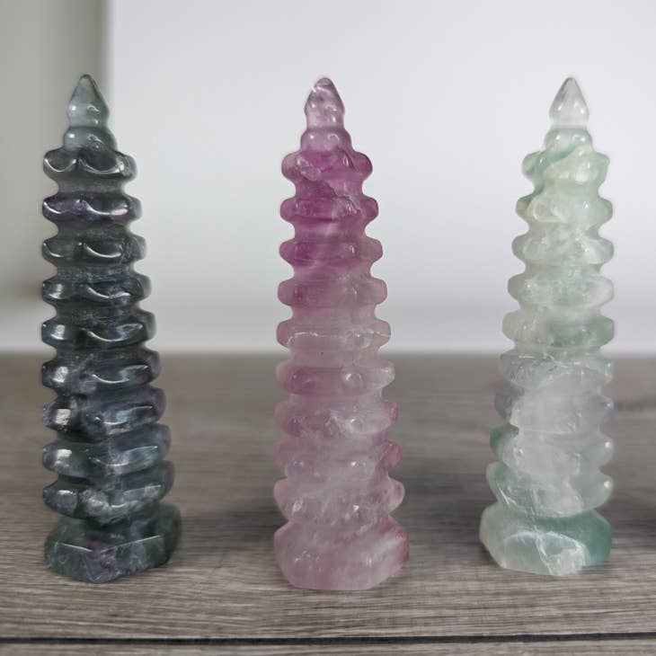 Fluorite 9 Level Pagoda Tower – Sunbeam General Store
