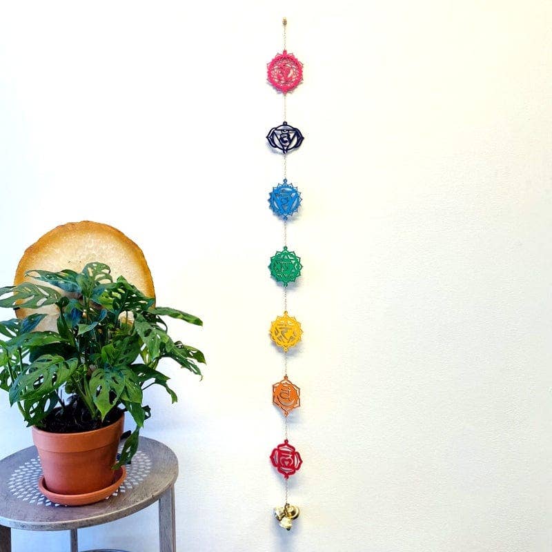 7 Chakras Wall Hanger with Bells – Sunbeam General Store