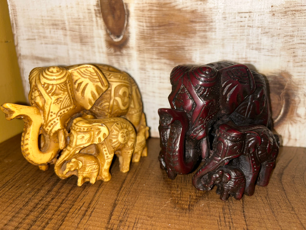 Elephant Family Statue – Sunbeam General Store