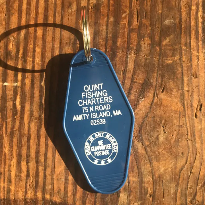 Quint Fishing Charters Motel Key Fob (Jaws) – Sunbeam General Store