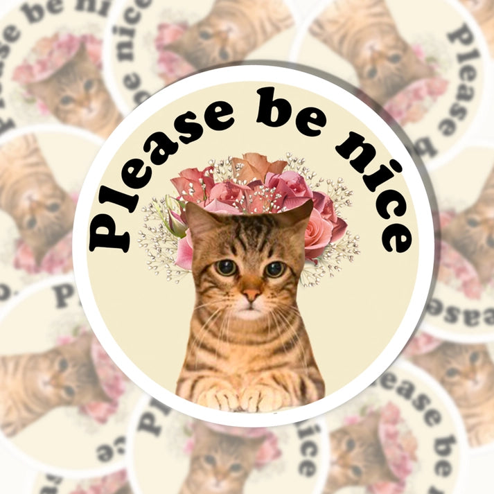 Please Be Nice Sticker – Sunbeam General Store