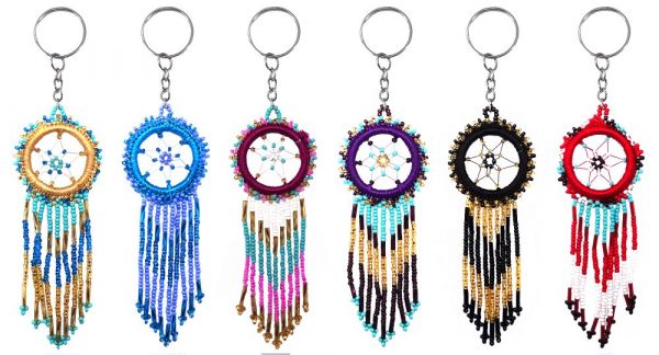 SEED BEAD DREAM CATCHER KEYCHAIN – Sunbeam General Store