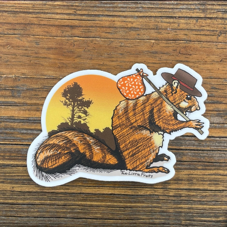 Hobo Squirrel Sticker – Sunbeam General Store