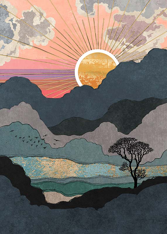 Mountain Sunset Card – Sunbeam General Store