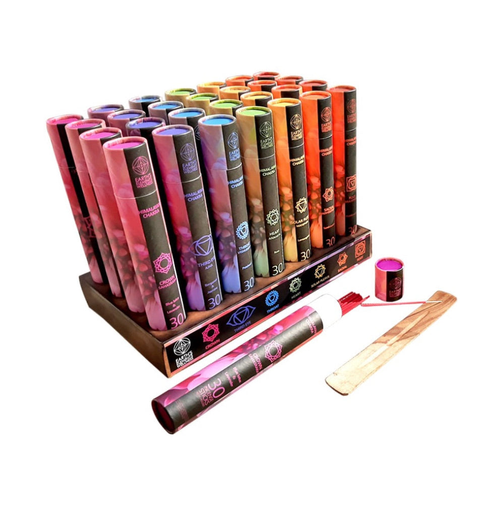 Himalayan Chakra Incense Sticks with Holder – Sunbeam General Store
